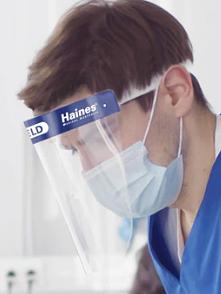 Pallet of Haines Single Use Face Shield (4050 units per pallet ...