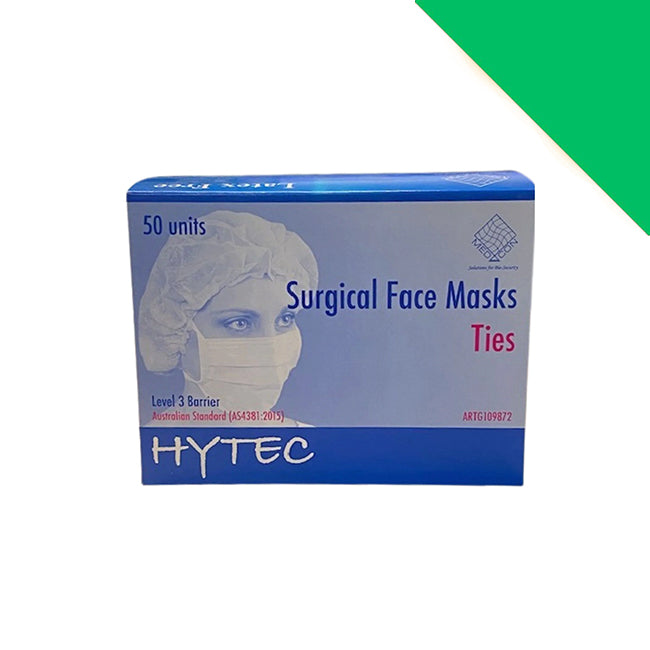 Surgical Face Mask Level 2 with Ties (Pack Of 50) - Box Of 20 – Medical ...