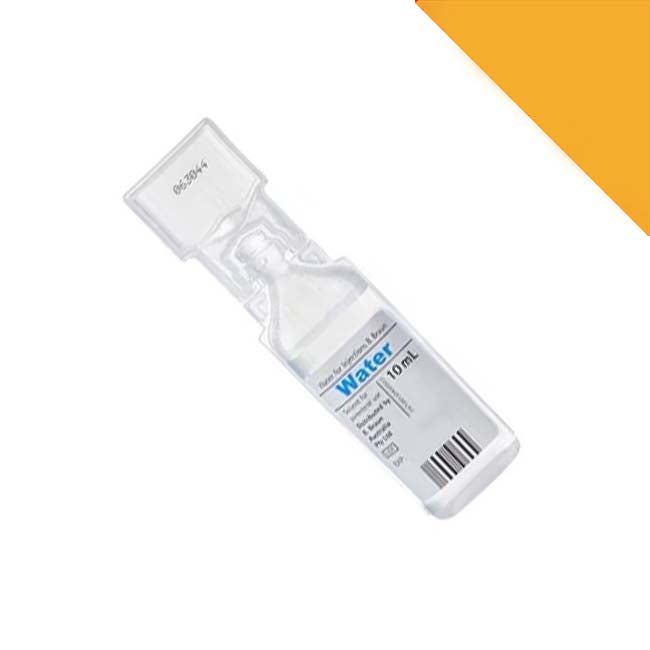 Water For INJECTION 10ml Ampoules - Box of 50 – Medical Pantry