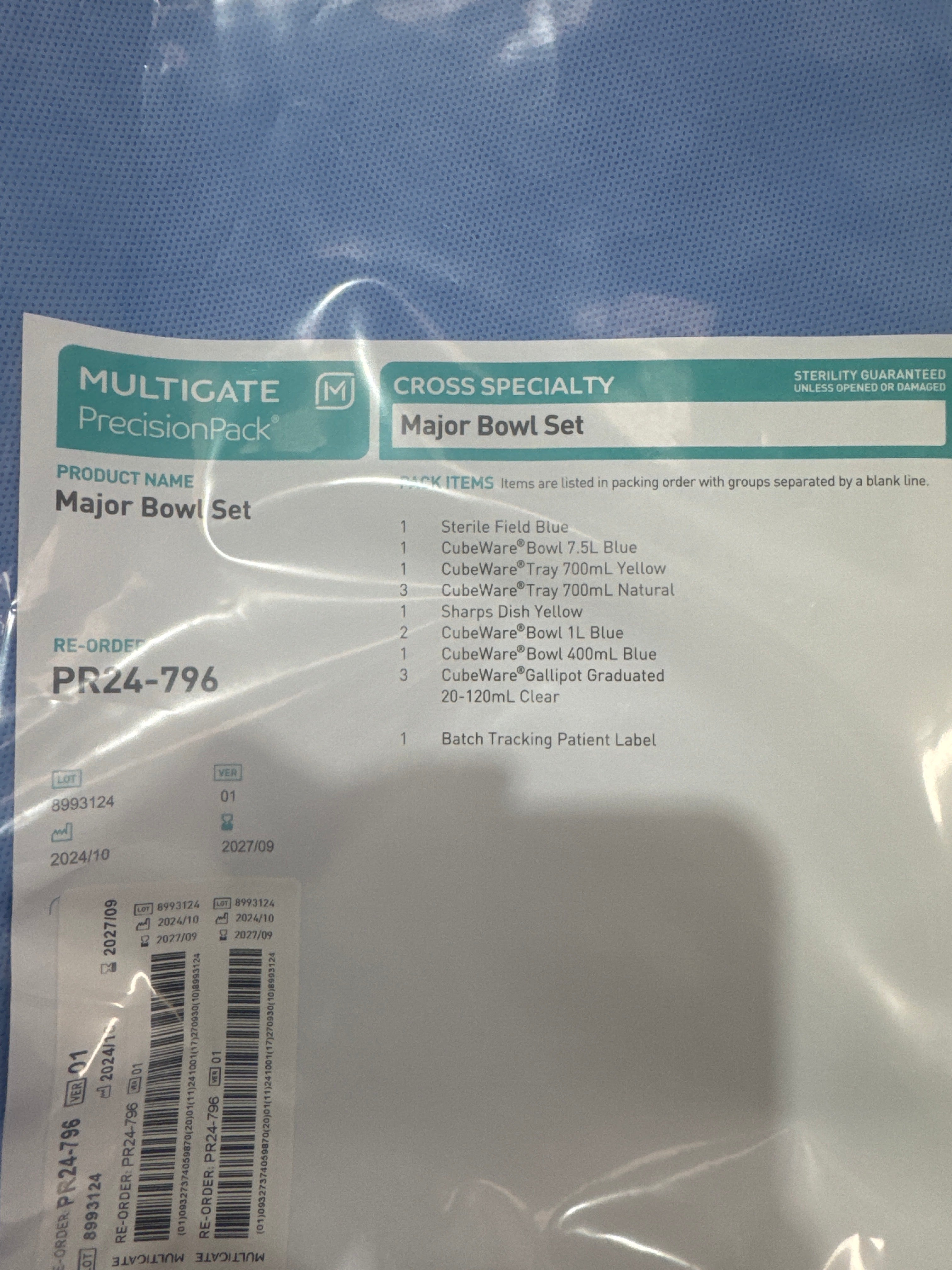 Major Bowl Set – Medical Pantry